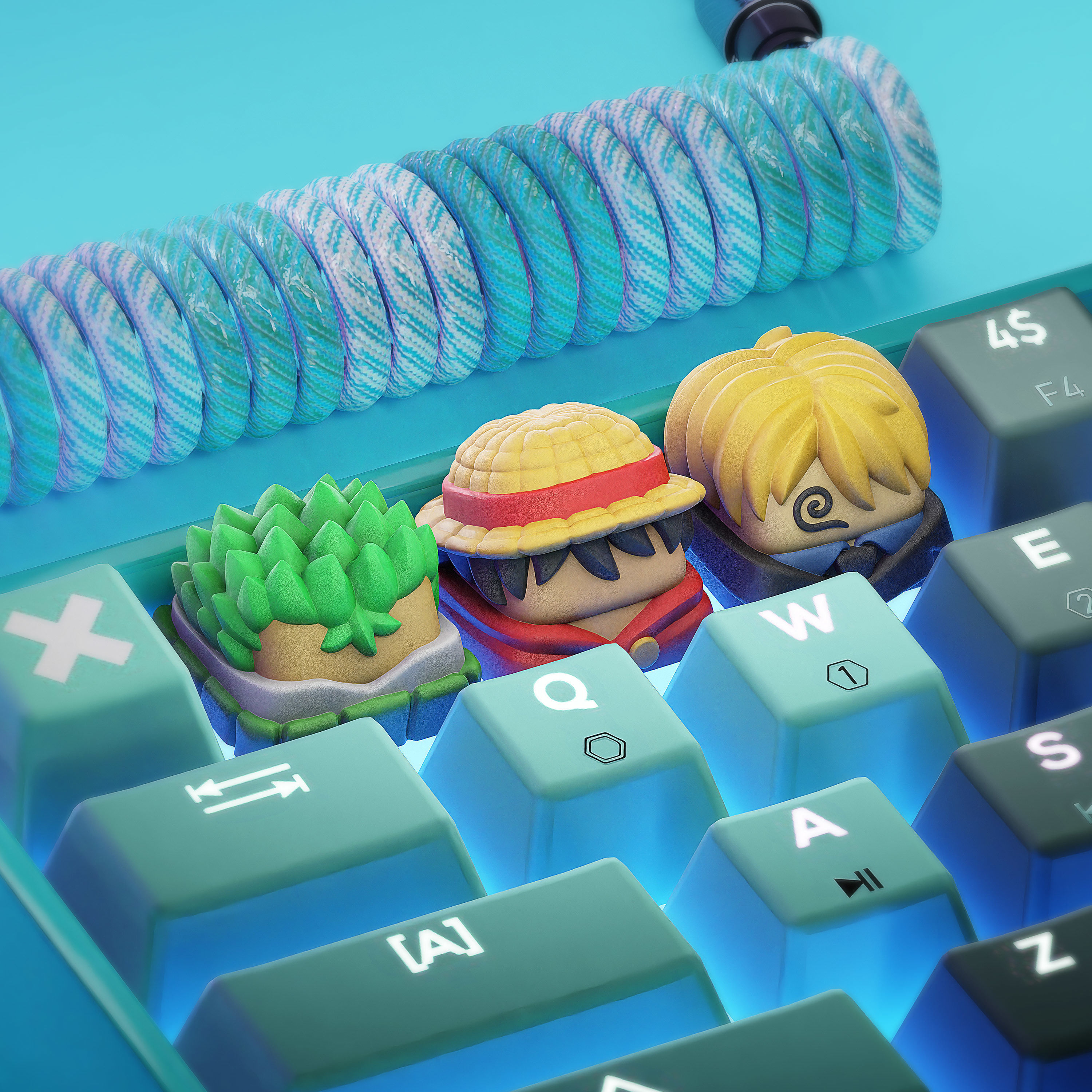 Nakamas Vol I keycaps - Mechanical Keyboard 3D model 3D printable ...