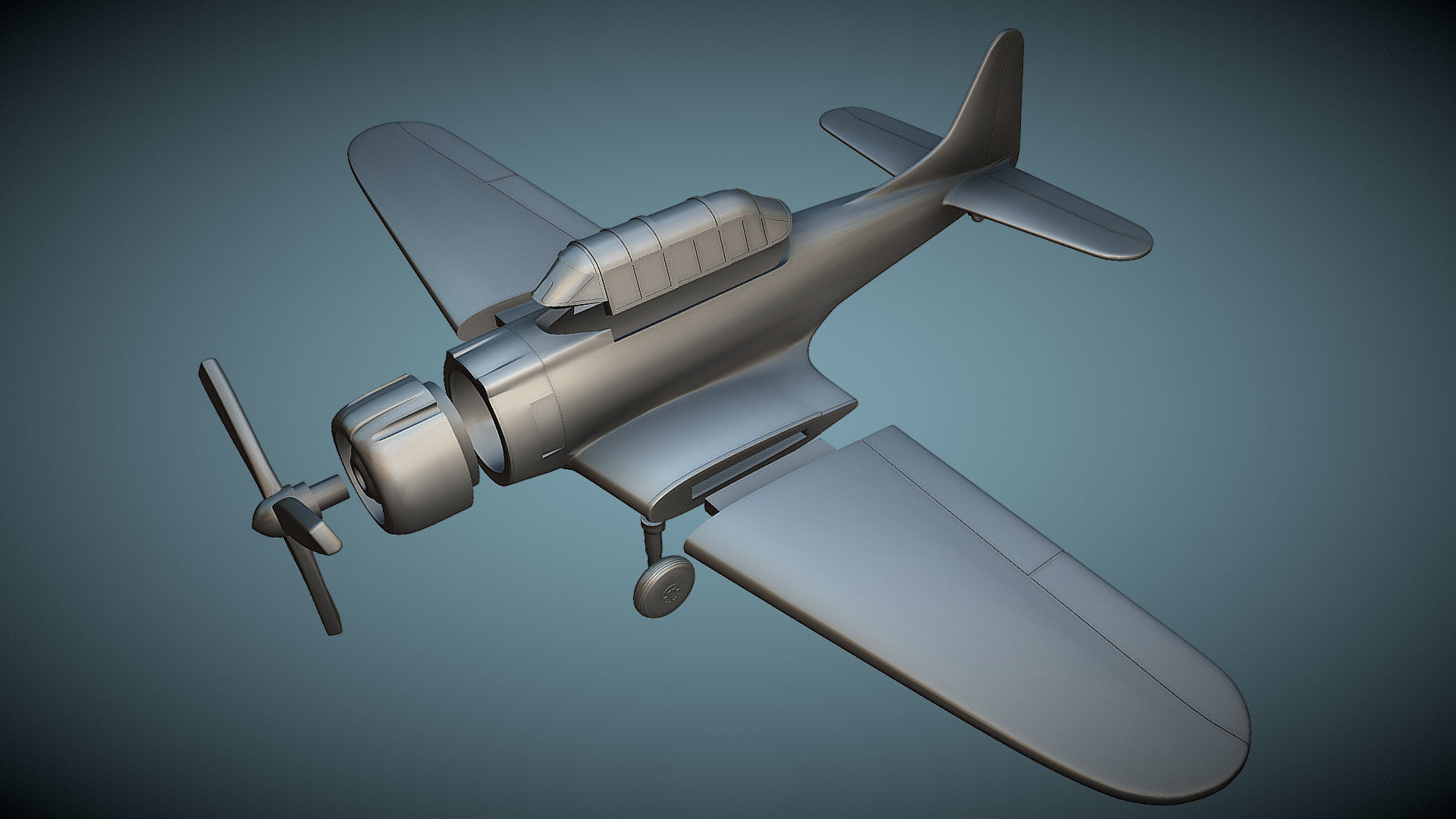 Douglas SBD Dauntless - 3D Printable Model 3D model 3D printable | CGTrader