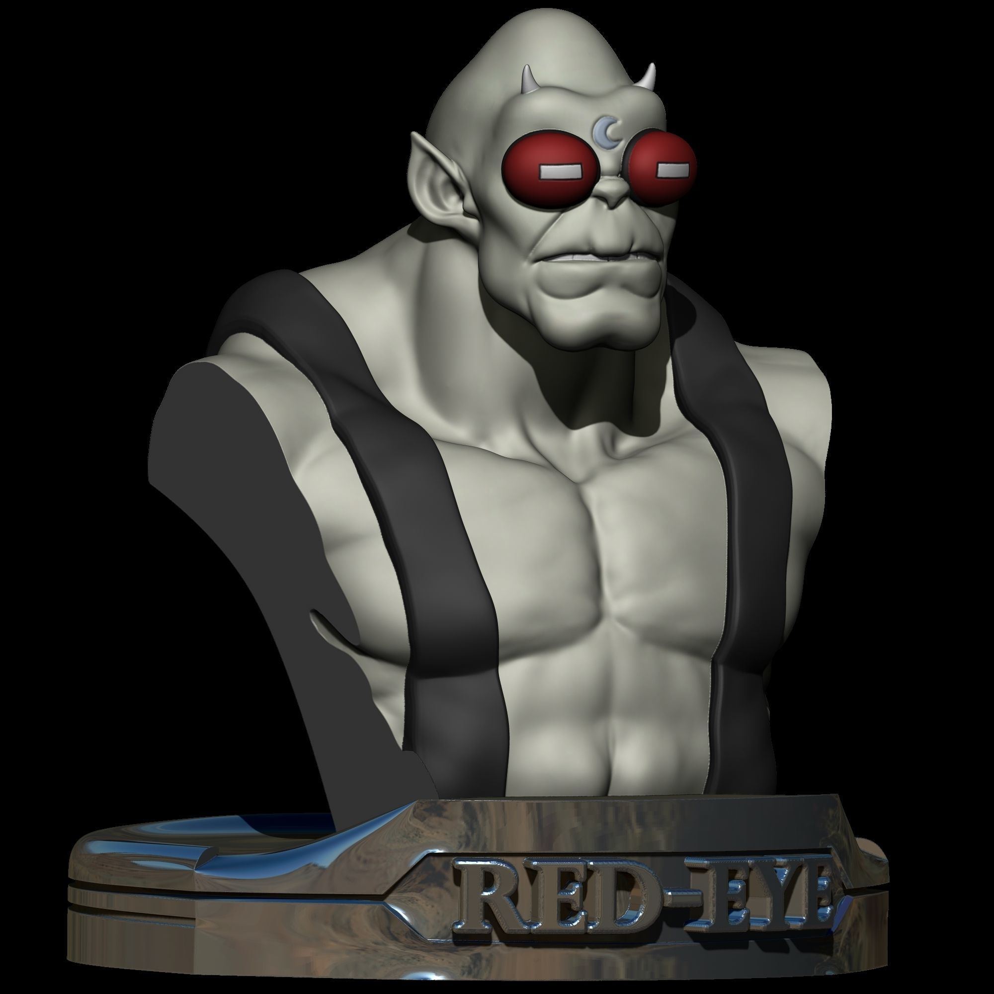 Red Eye Bust Lunatacs Thundercats STL 3d printing 3D model 3D printable ...