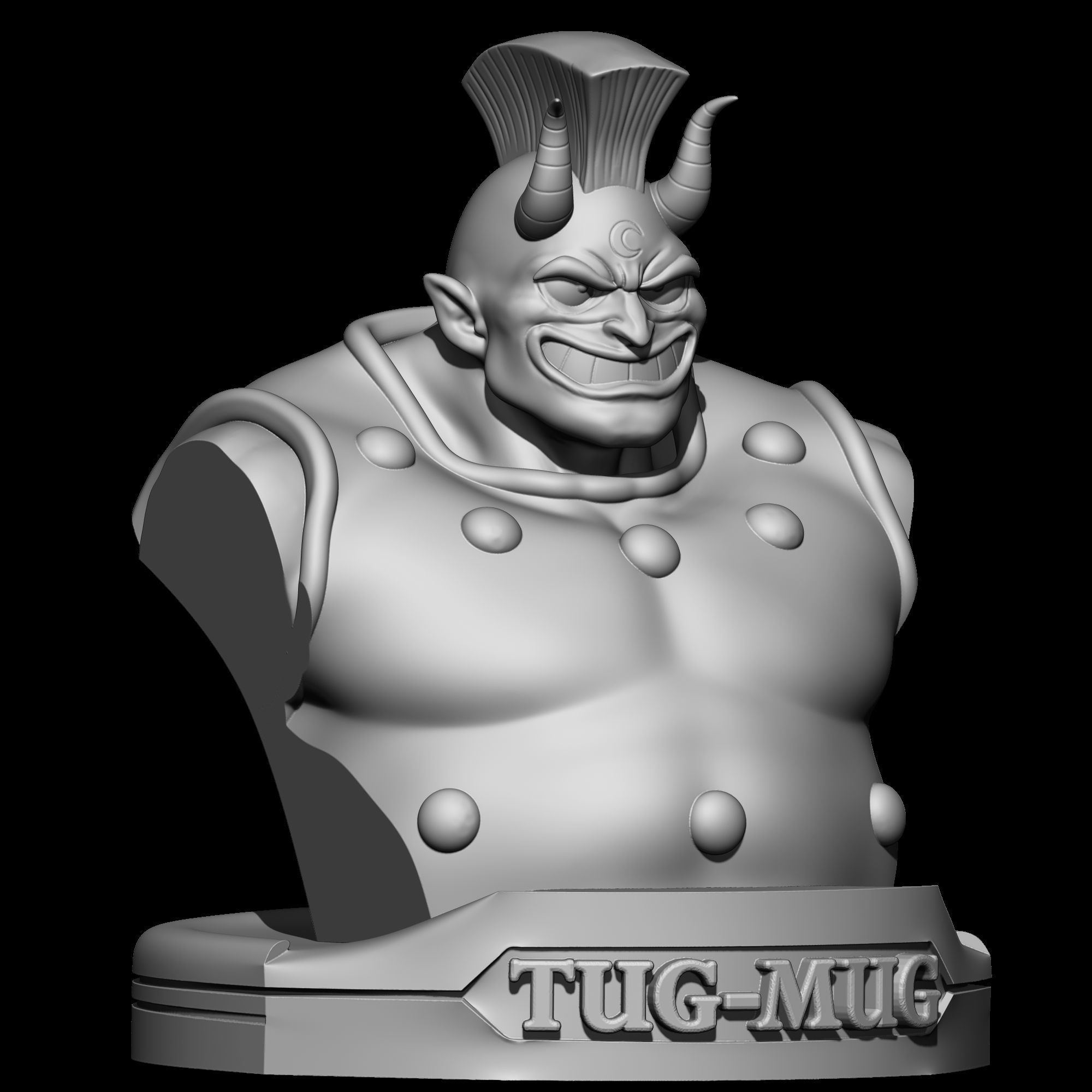 Tug Mug Bust Lunatacs Thundercats STL CG Pyro STL 3d printing 3D model ...