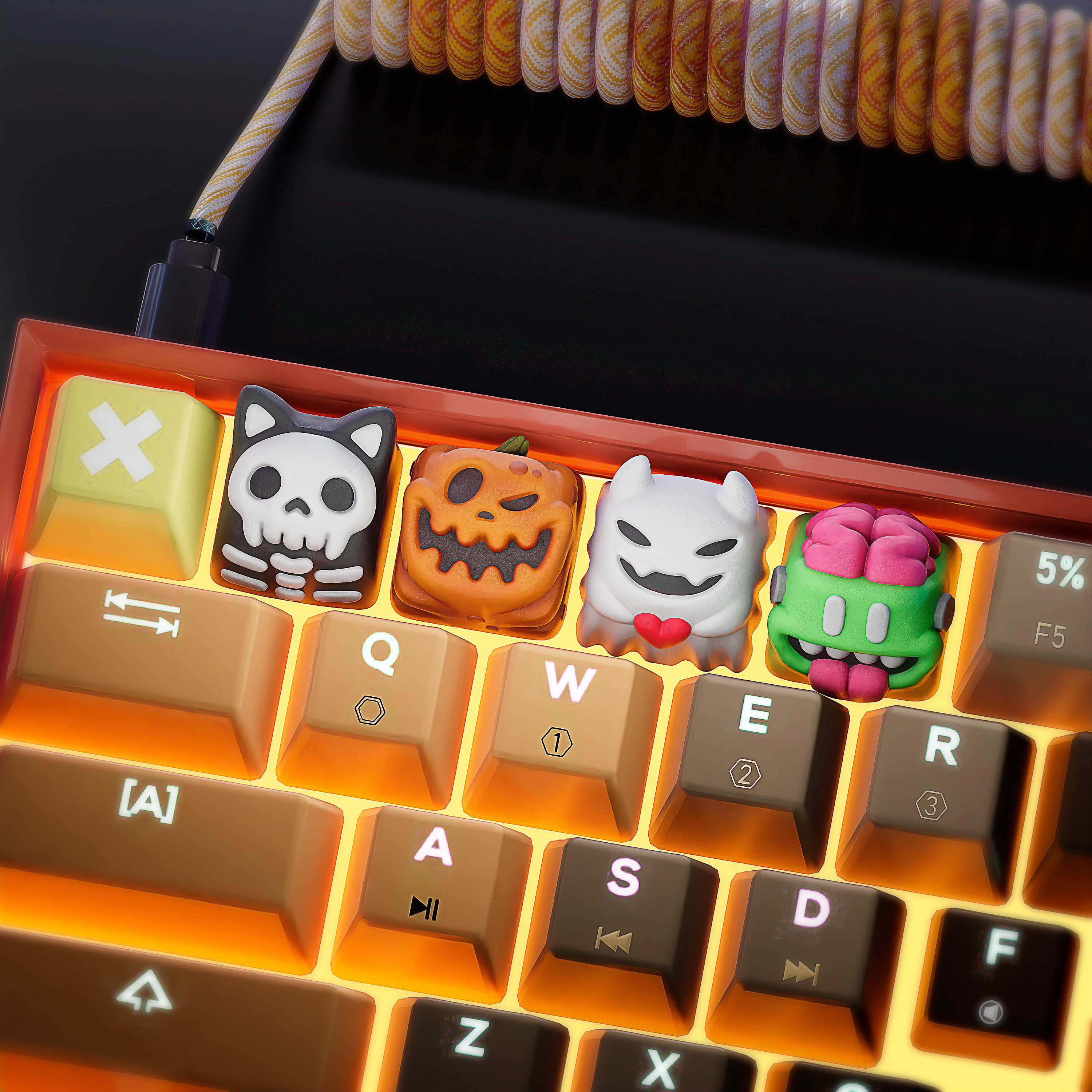Halloween Keycaps - Mechanical Keyboard 3D model 3D printable | CGTrader