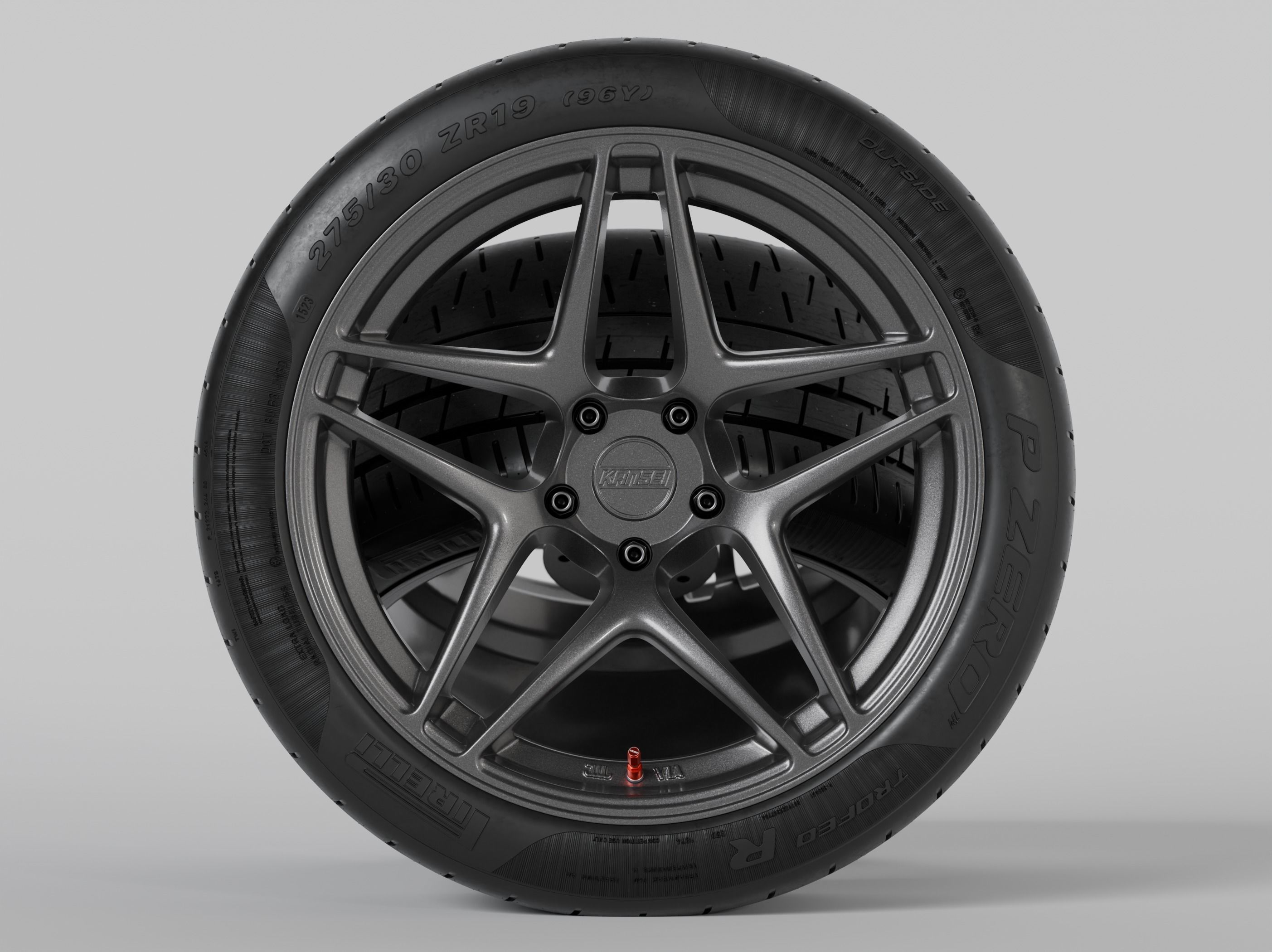 Kansei Astro Rims with Pirelli P Zero Trofeo R Tires 3D model | CGTrader