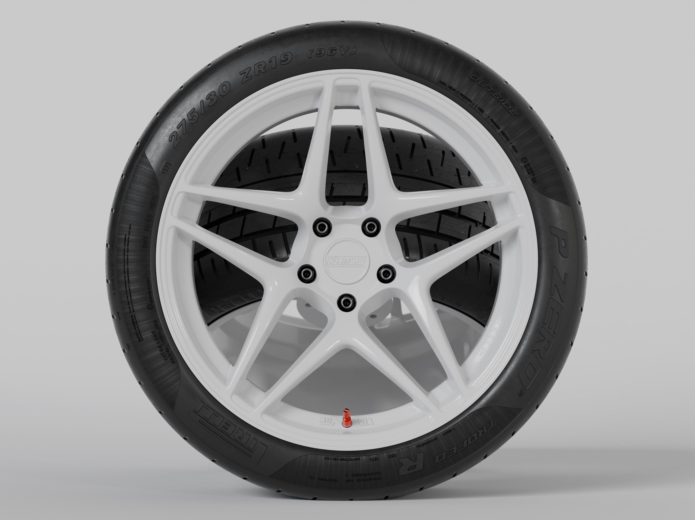 Kansei Astro Rims with Pirelli P Zero Trofeo R Tires 3D model | CGTrader