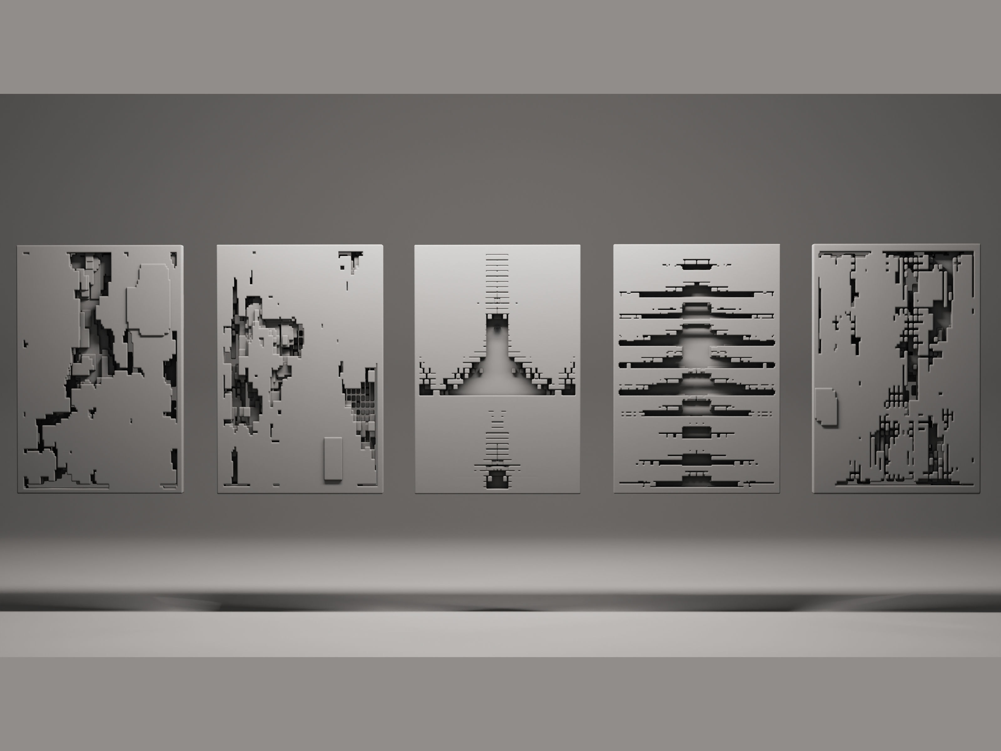 Futuristic Walls and Panels 3D model | CGTrader