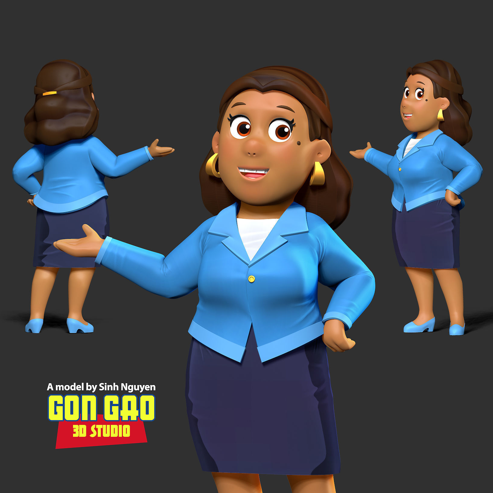 Mayor Goodway - Paw Patrol Fanart 3D model 3D printable | CGTrader