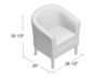 Boylston Wide Polyester Barrel Chair 3D model | CGTrader