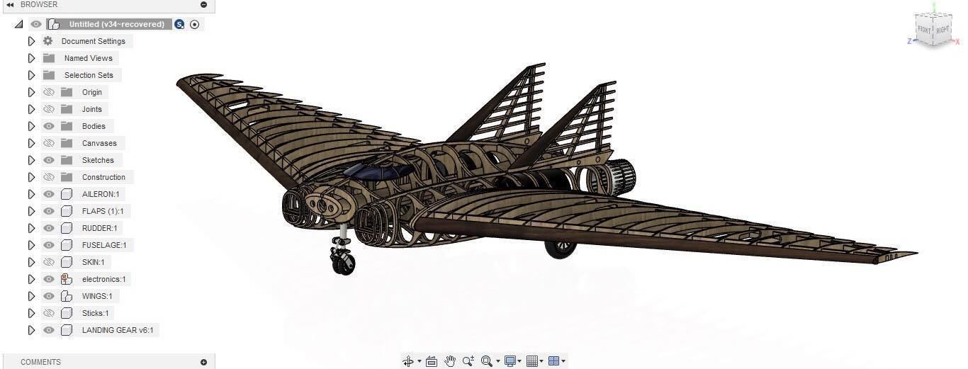 Northrop XP79b Flying Ram 3D model | CGTrader