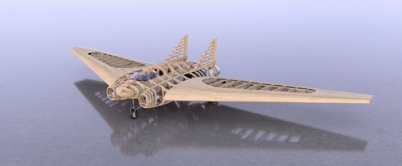 Northrop XP79b Flying Ram 3D model | CGTrader