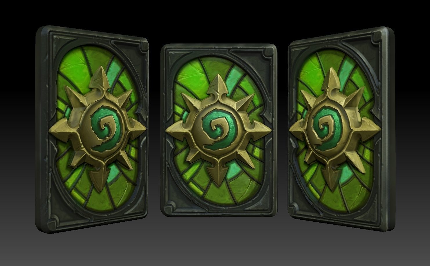 Hearthstone - CardBack - Black Temple 3D model 3D printable | CGTrader