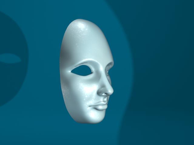 3D model Woman face mask VR / AR / low-poly MAX OBJ MTL | CGTrader.com