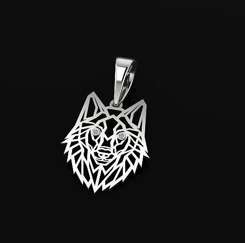 Wolf pendant Model 4910 3D model 3D printable | CGTrader