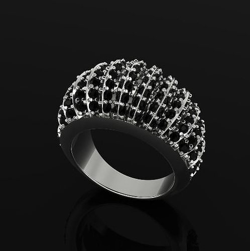 Womens ring Model 4907 3D model 3D printable | CGTrader