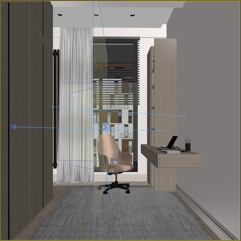 Work room interior design 3D model | CGTrader