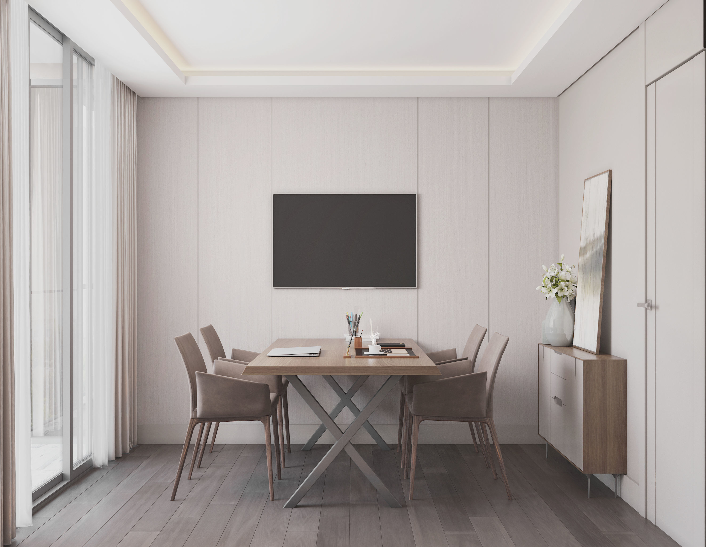 Home Office free 3D model | CGTrader