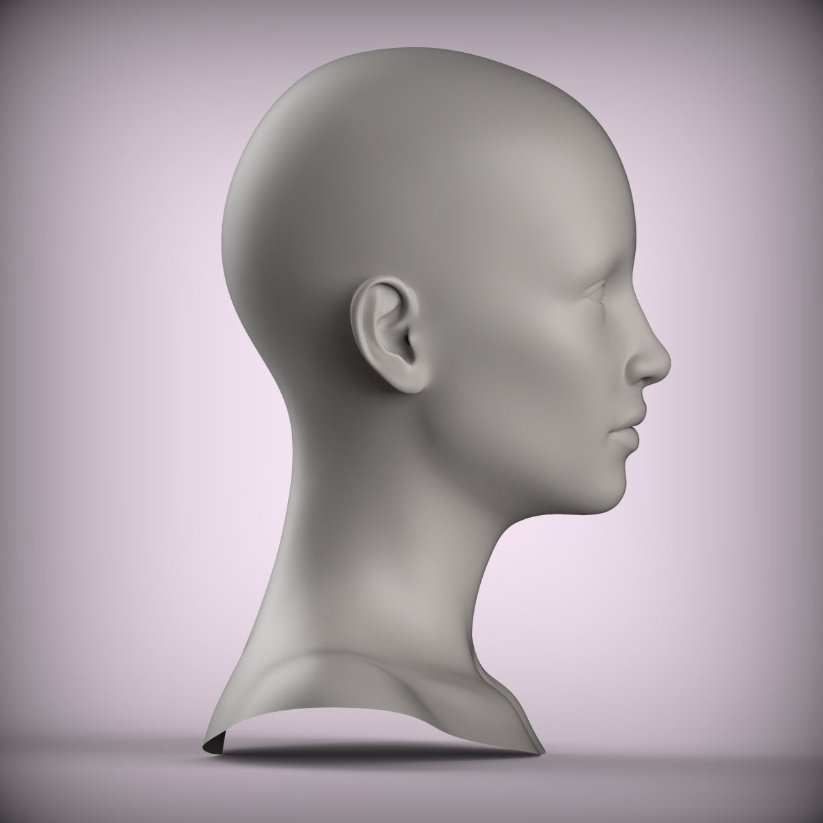 22 3D HEAD FACE FEMALE CHARACTER FEMALE TEENAGER PORTRAIT DOLL 3D model ...
