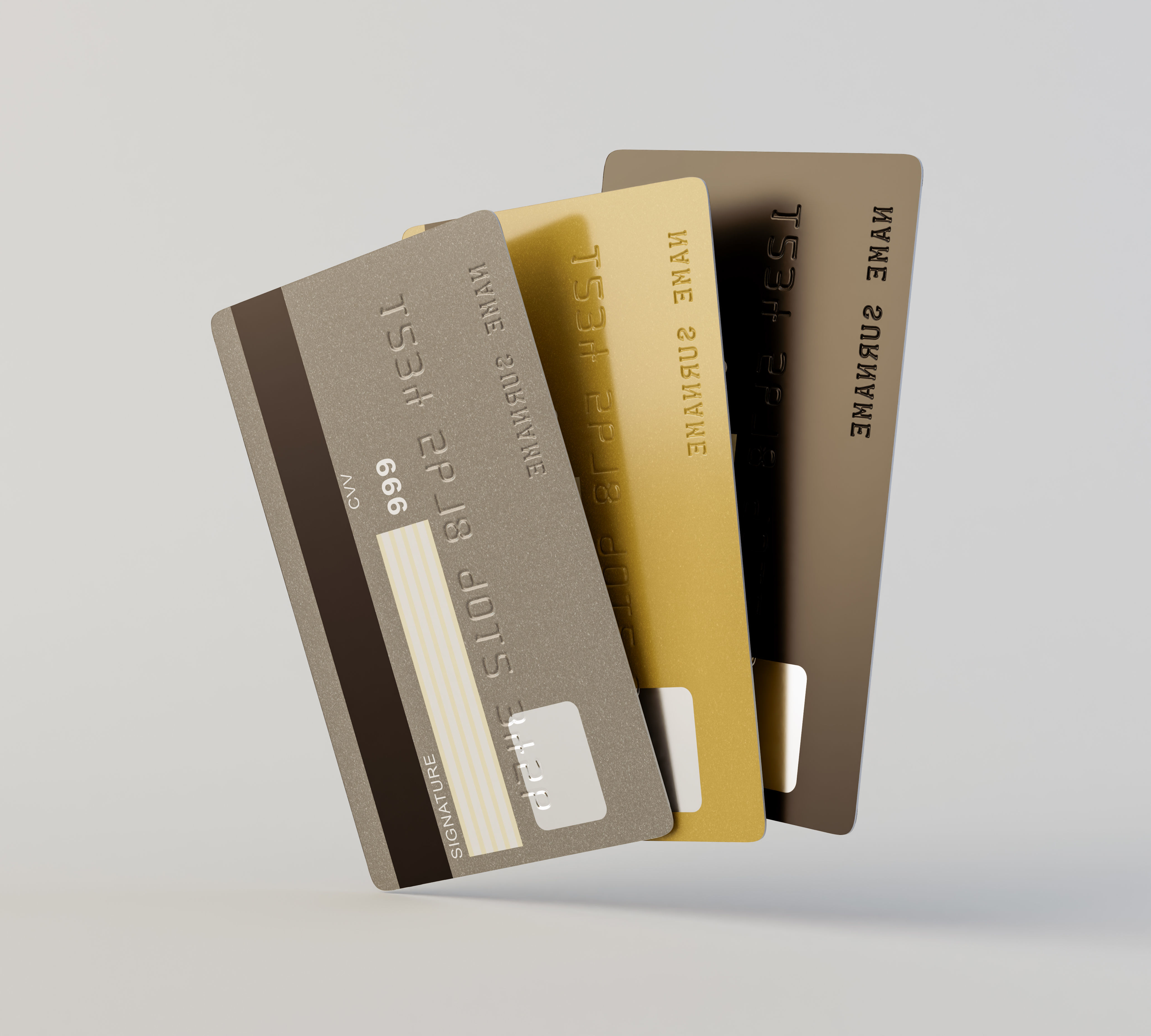 Bank ATM Credit Cards 3D model | CGTrader