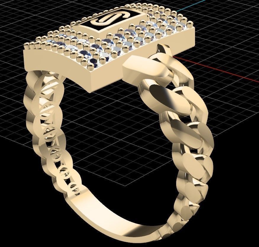 monaco ring 3D model | CGTrader