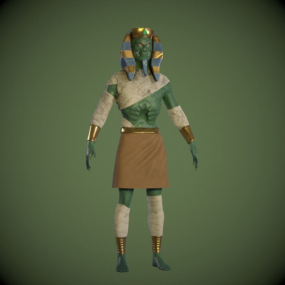 3D model Egypt Mummy zombie VR / AR / low-poly | CGTrader