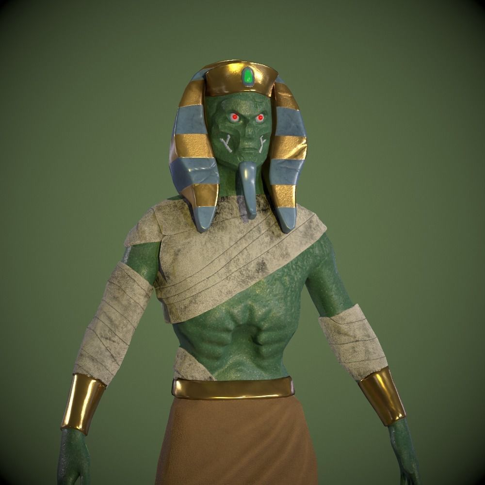 3D model Egypt Mummy zombie VR / AR / low-poly | CGTrader