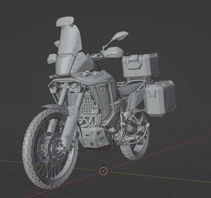 yamaha tenere xt700 3D model | CGTrader