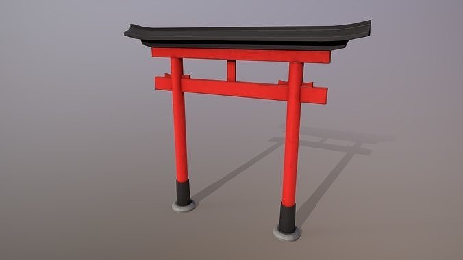 3D model Japanese Gate VR / AR / low-poly | CGTrader
