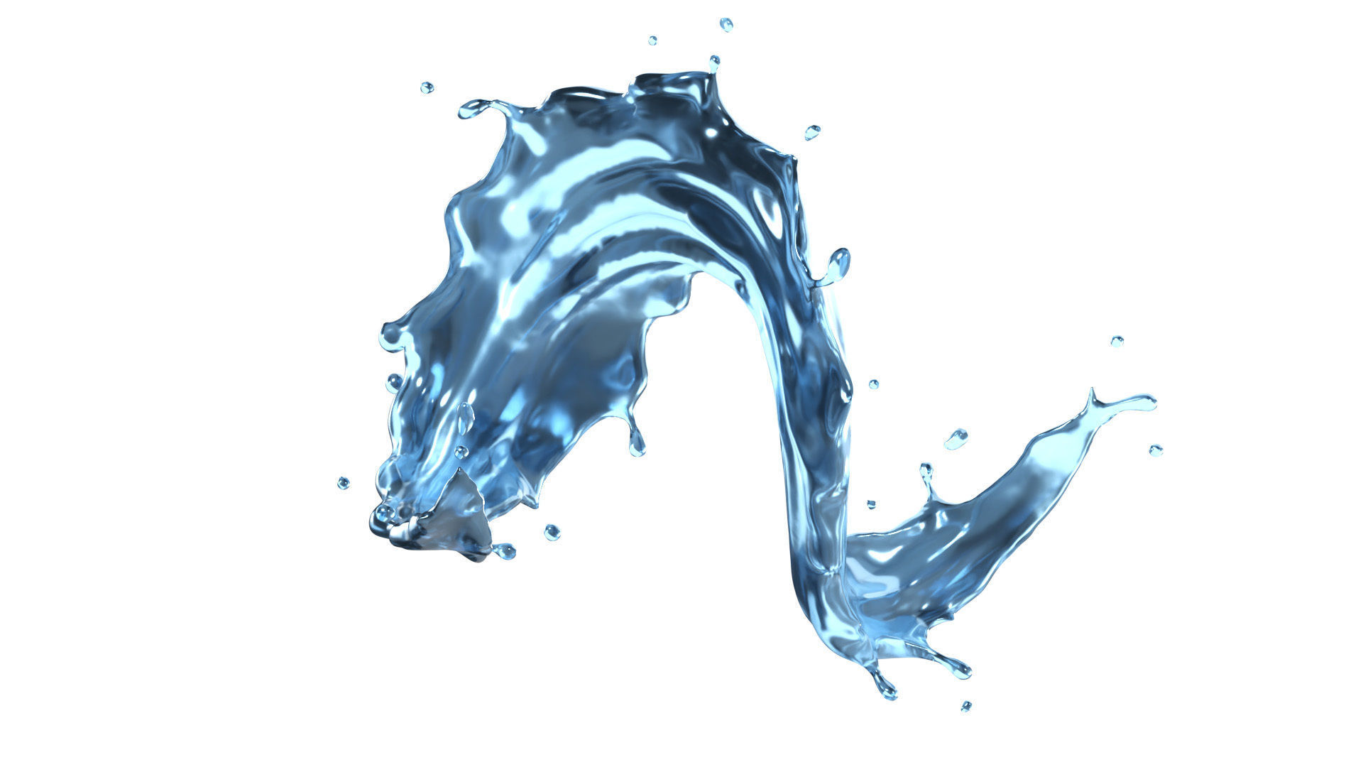 Water Splash 03 3D model | CGTrader