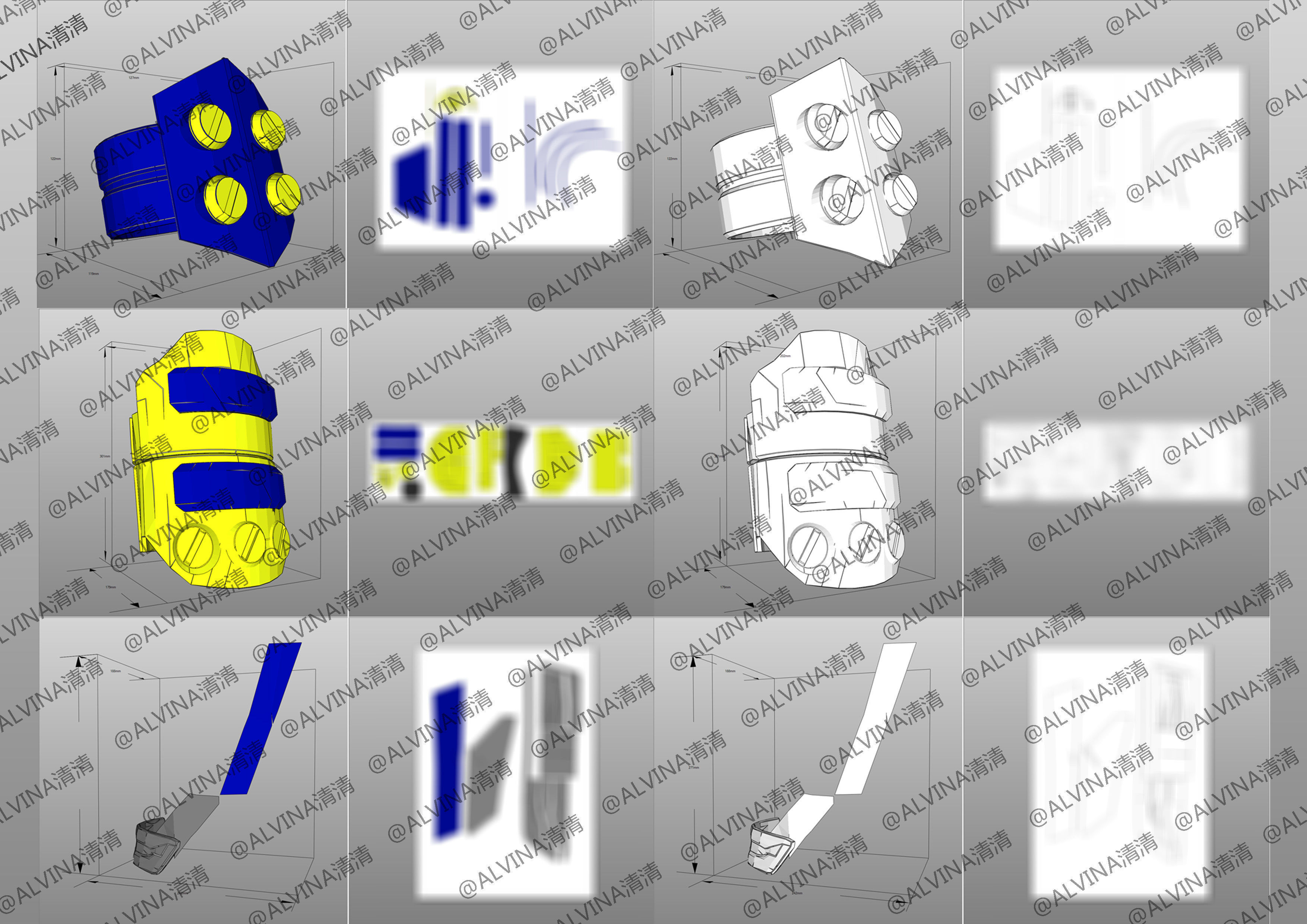 3D model Kamen Rider Punk Jack Monster Armor - DIY Cosplay Pepakura ...