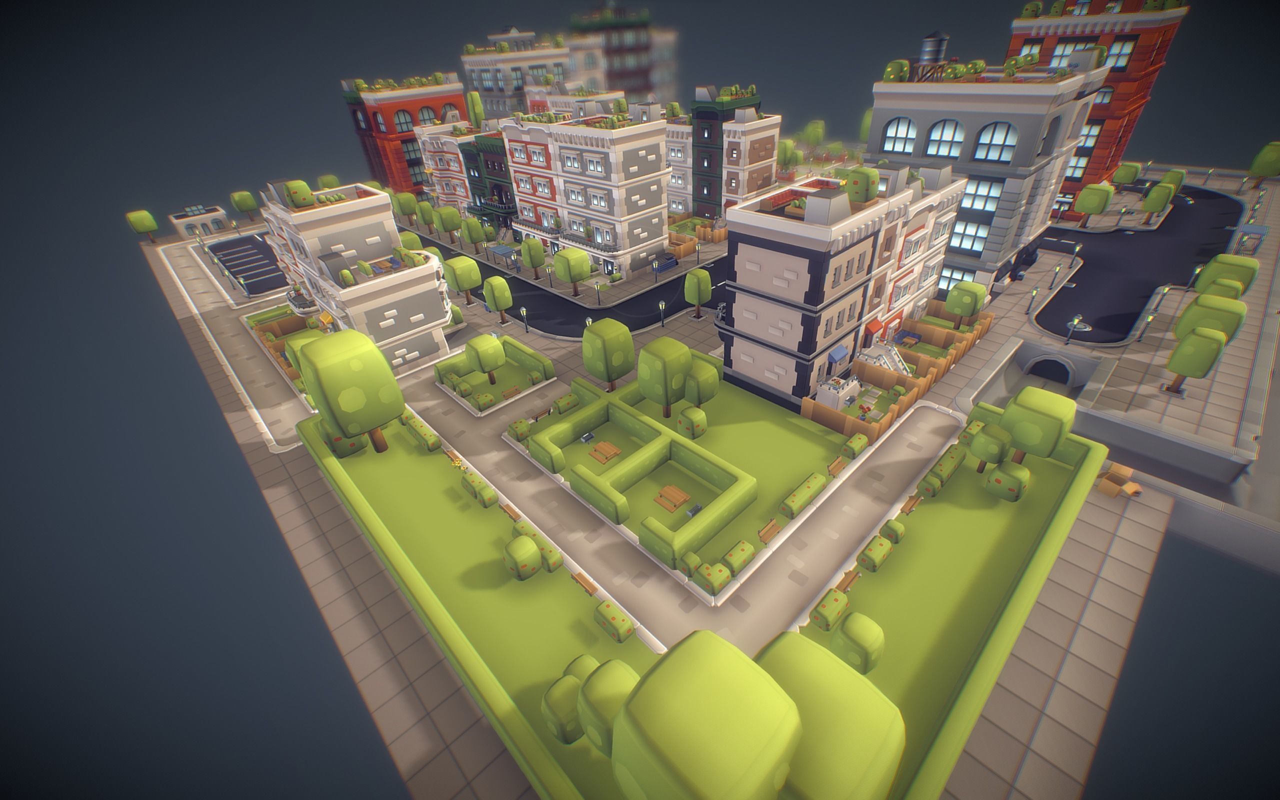 City Set - Proto Series 3D model | CGTrader