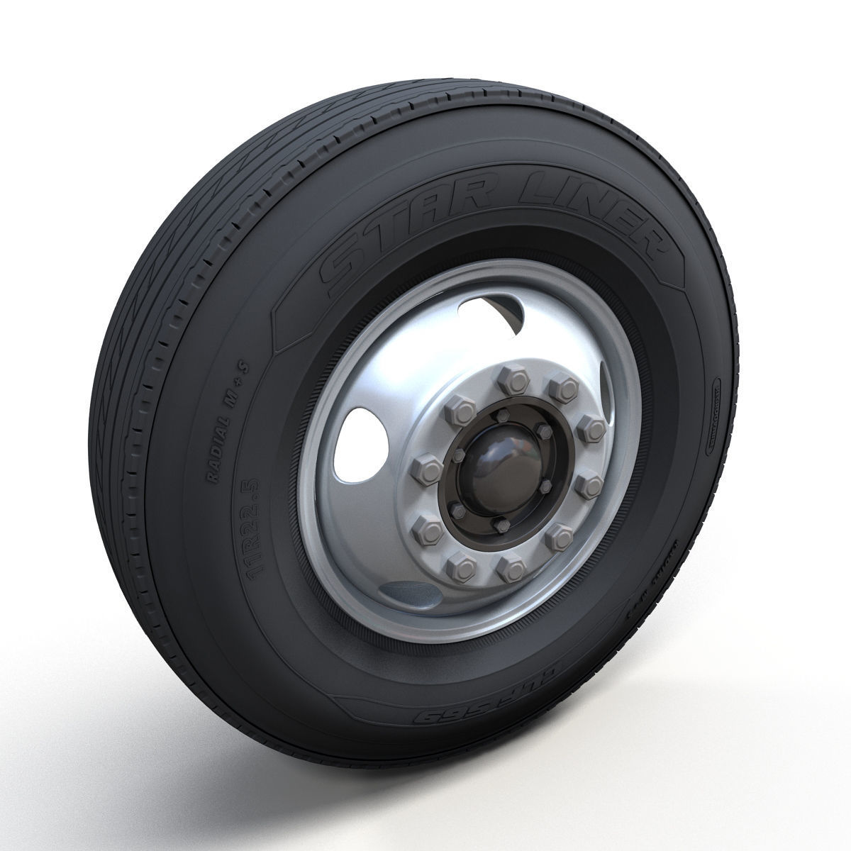 Old bus steel wheel 3D model | CGTrader