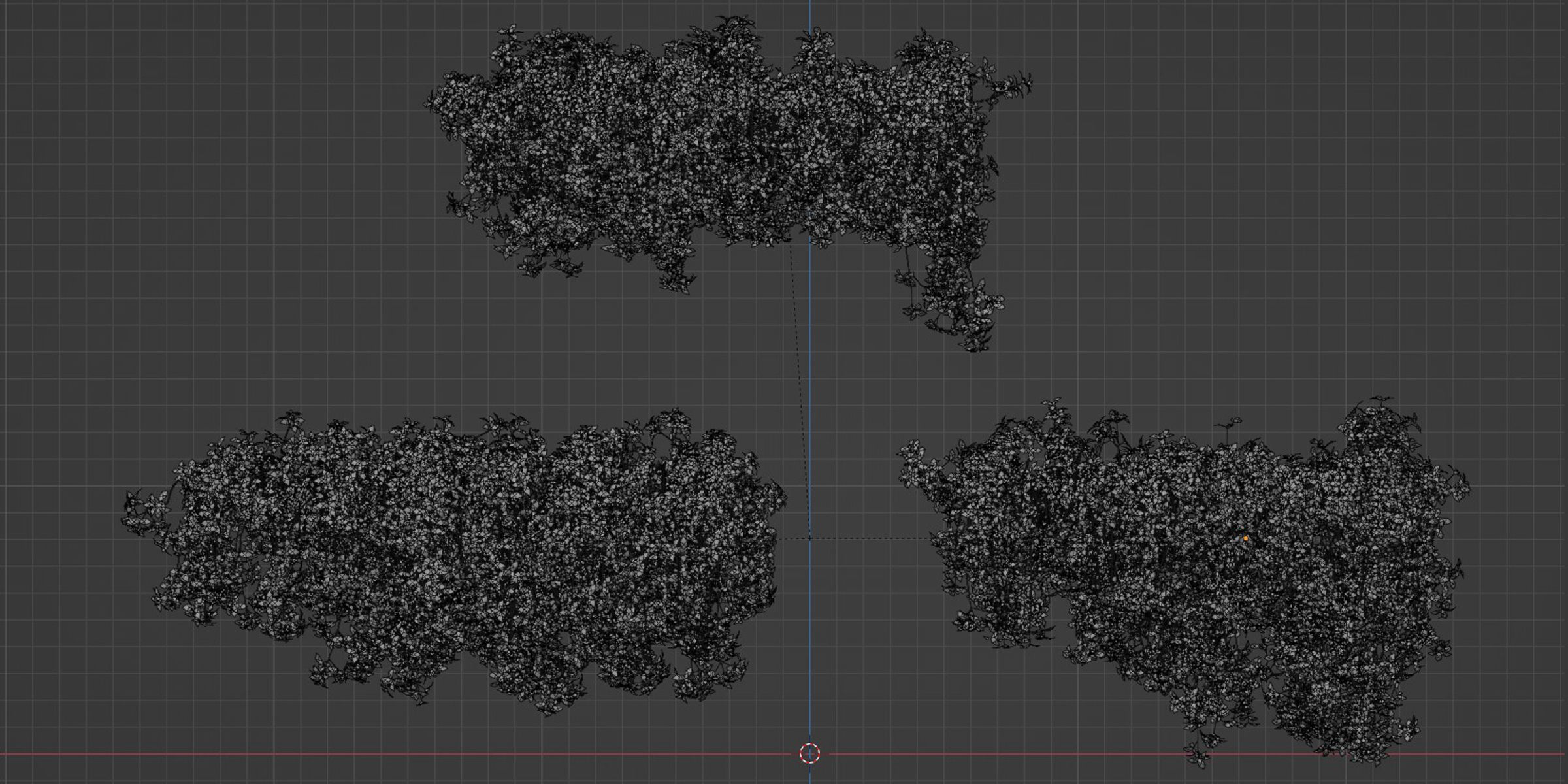 Hanging wall creeper plants collection vol 190-Blender 3D model | CGTrader