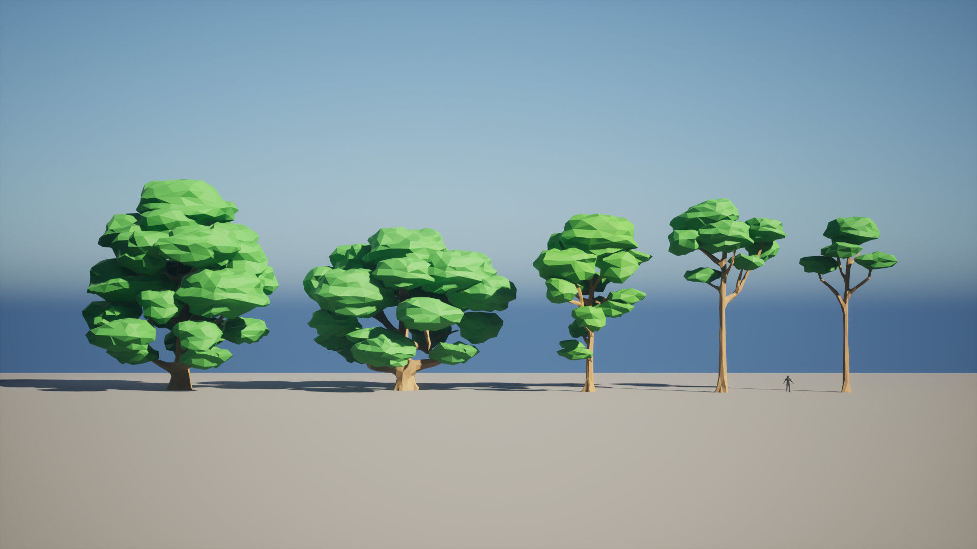 3D model Lowpoly Foliage Pack - Broadleaf Forest VR / AR / low-poly ...