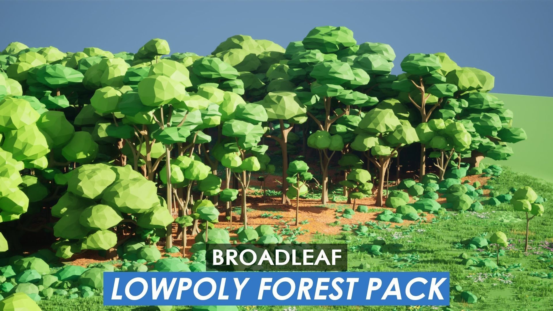 3D model Lowpoly Foliage Pack - Broadleaf Forest VR / AR / low-poly | CGTrader