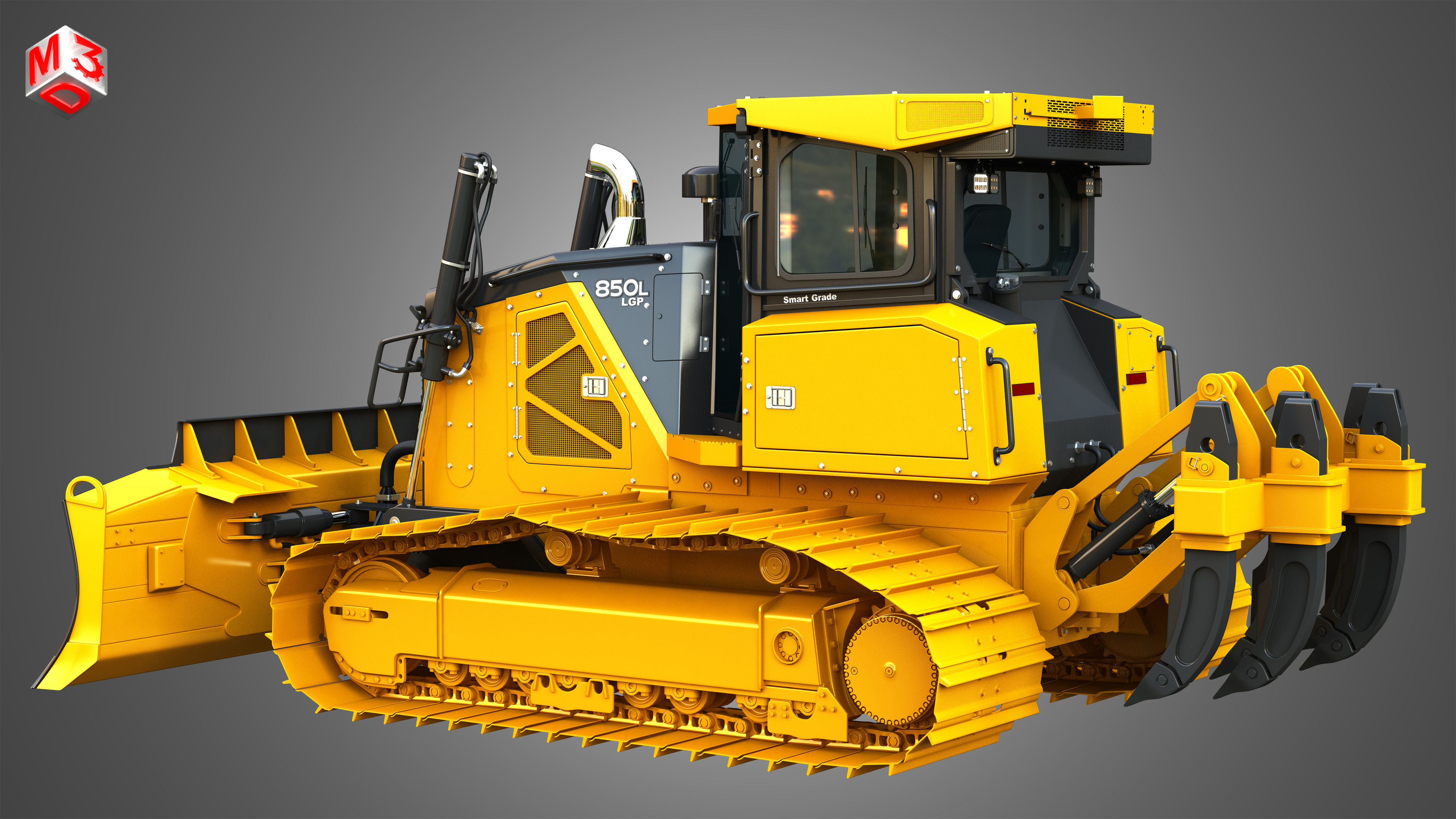 850L LGP Crawler Dozer 3D model | CGTrader