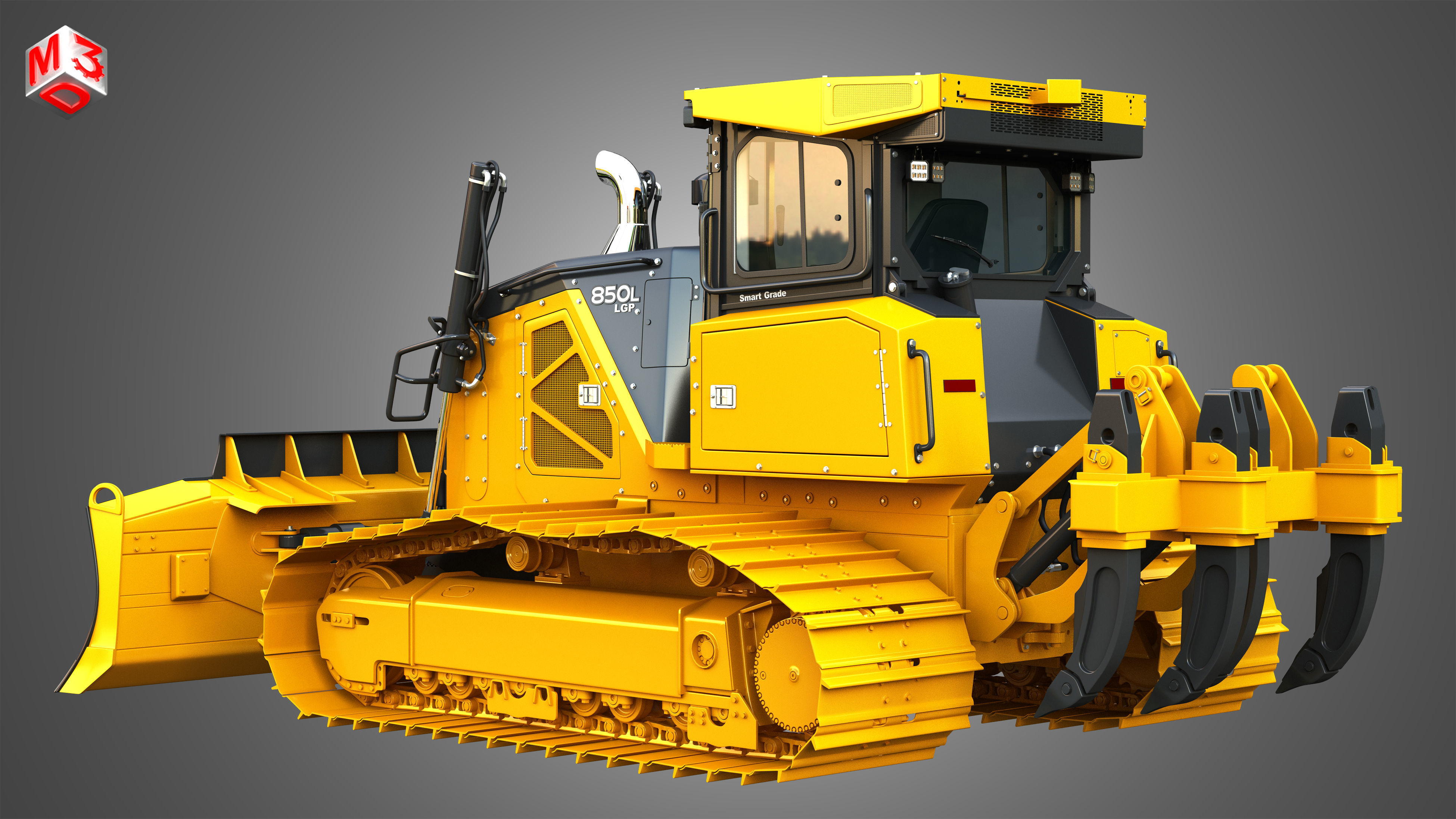 850L LGP Crawler Dozer 3D model | CGTrader