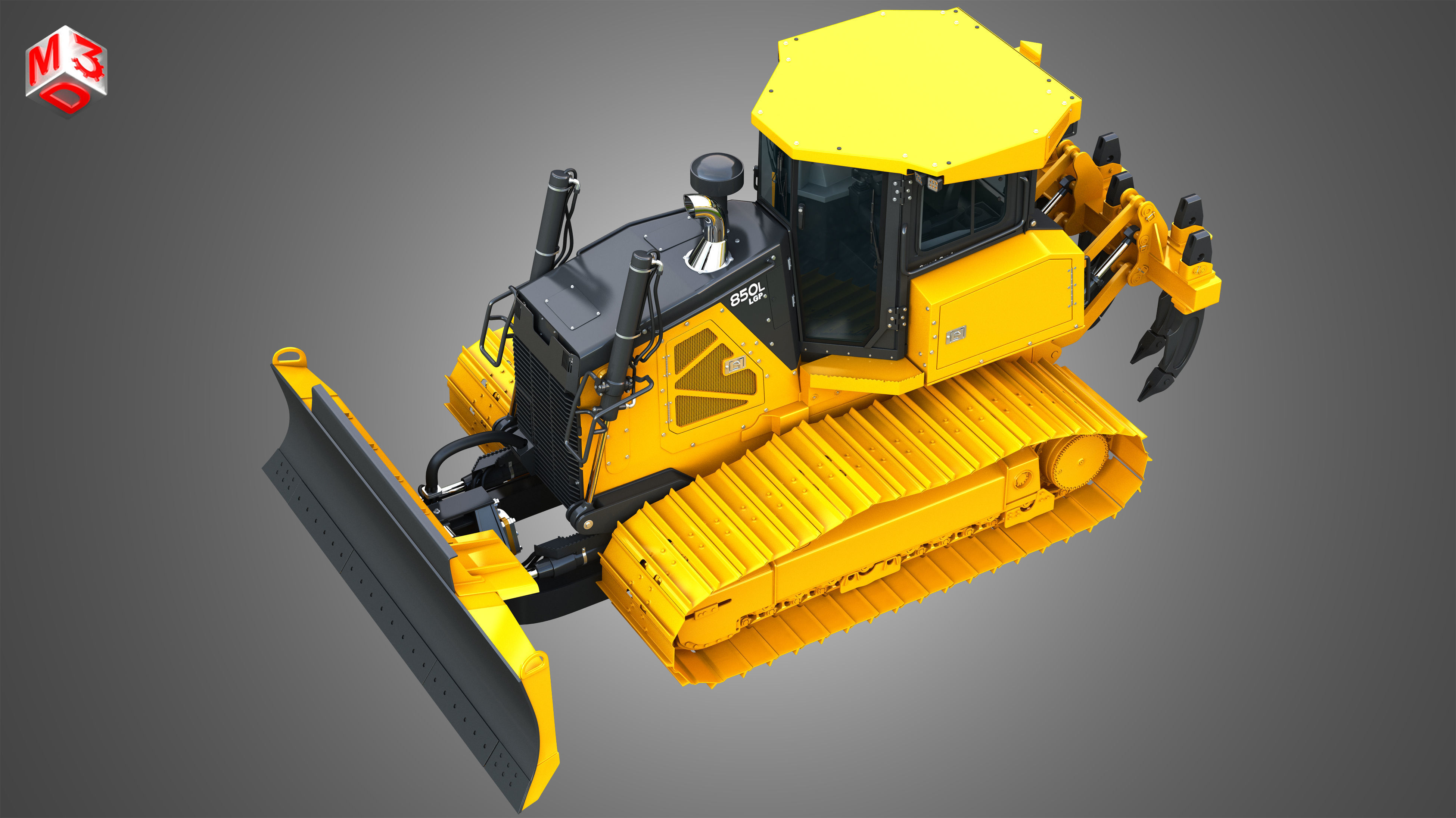 850L LGP Crawler Dozer 3D model | CGTrader