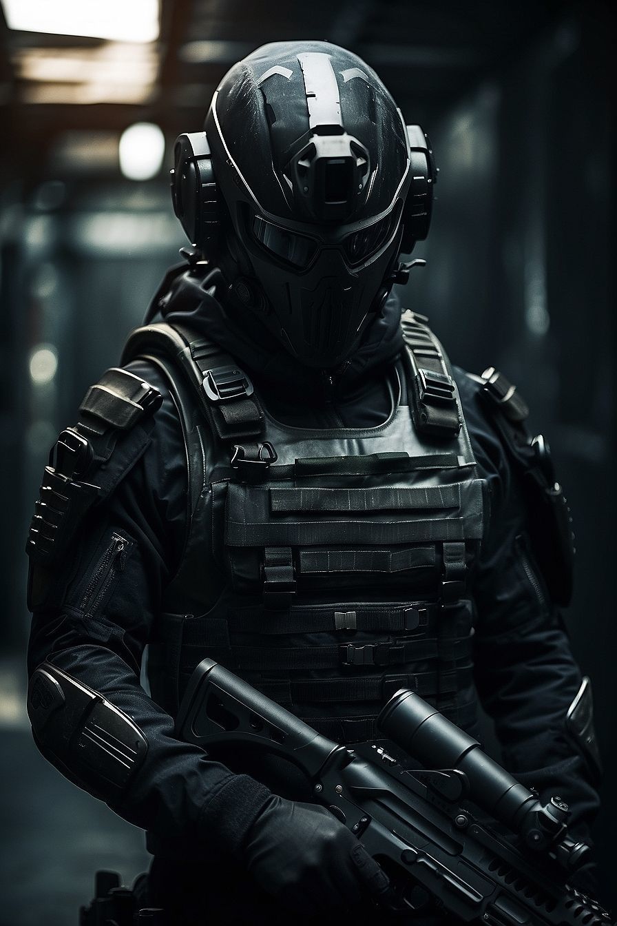 233 Futuristic Urban Soldier - Reference Image Pack 3D model | CGTrader