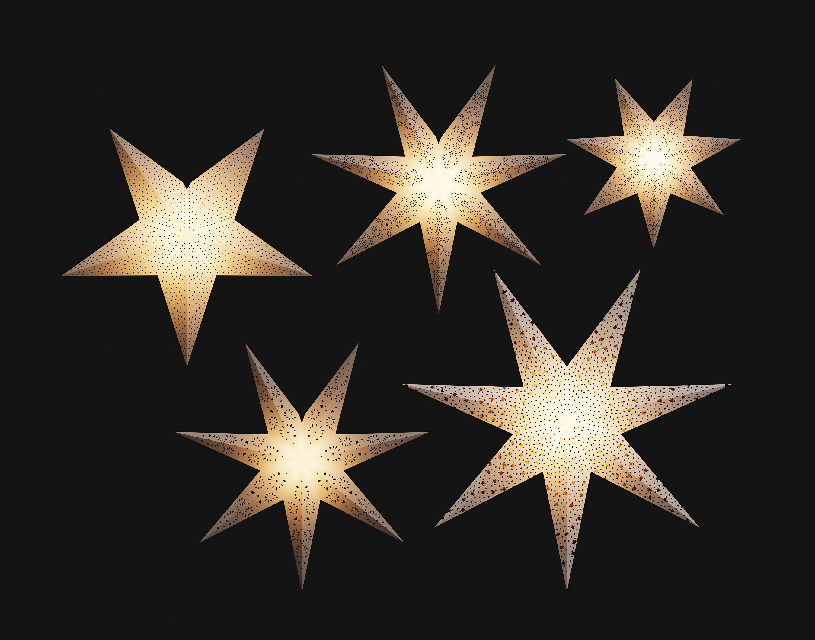 IKEA Strala Paper Stars 3D model | CGTrader