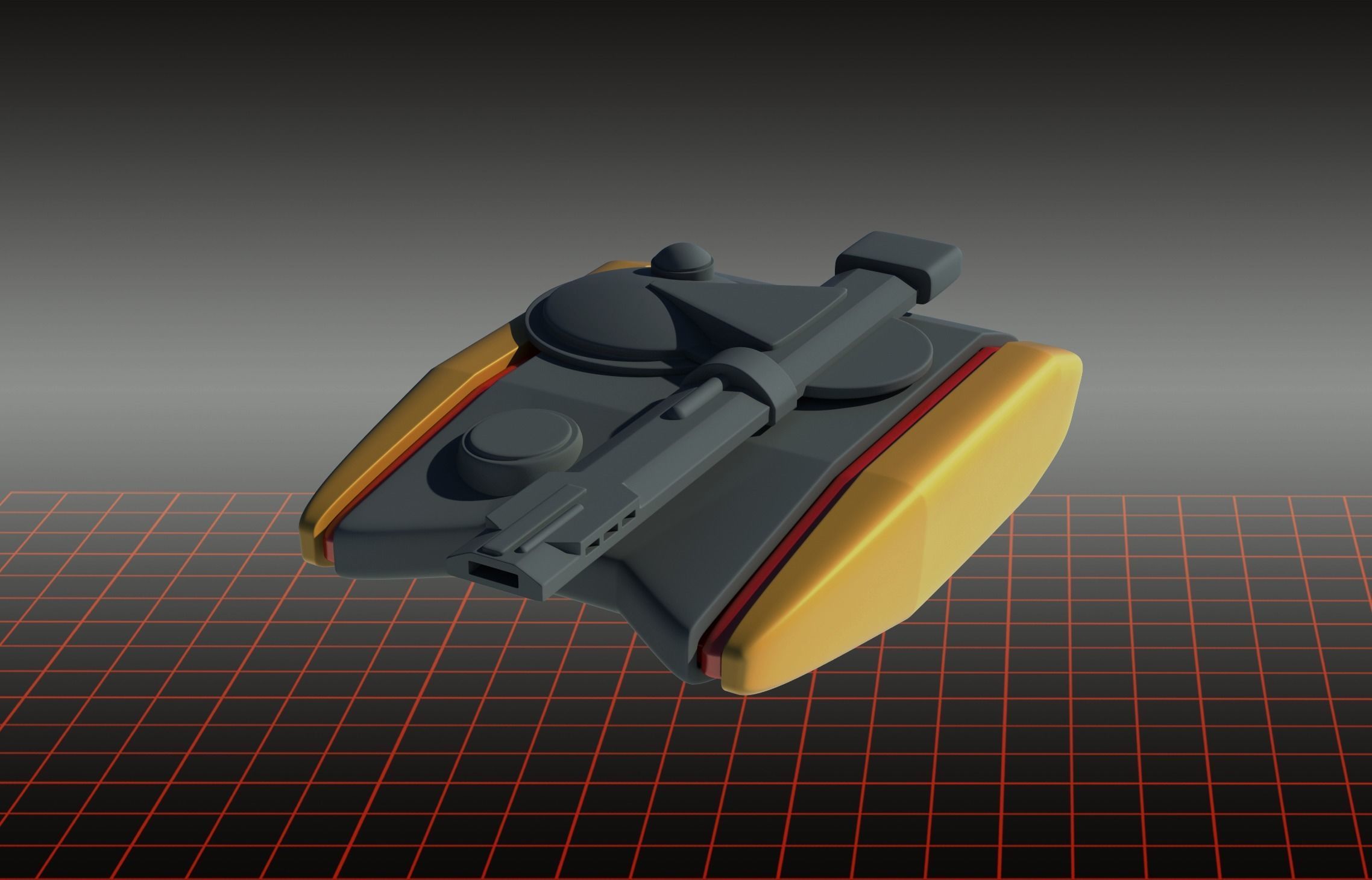 Tron - Game Grid Tank 3D model 3D printable | CGTrader