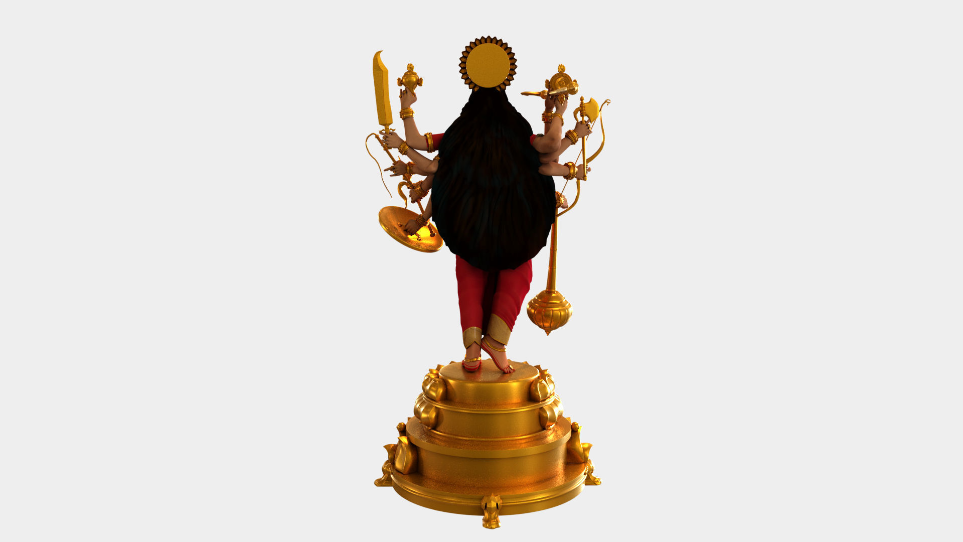 mari amman durga devi 3D model | CGTrader