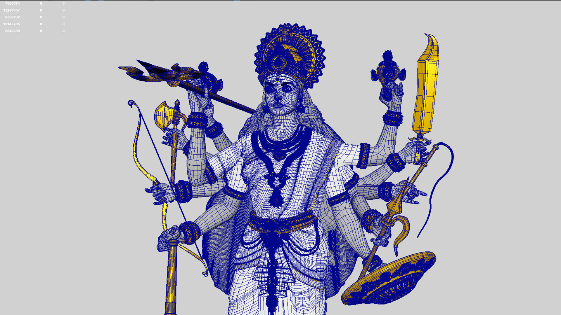 mari amman durga devi 3D model | CGTrader