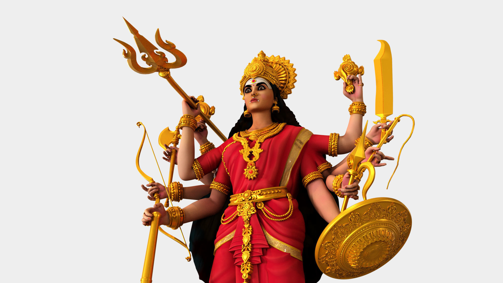 mari amman durga devi 3D model | CGTrader