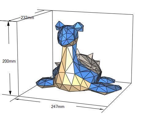 Lapras Pokemon PaperCraft Template 3D model | CGTrader