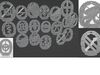 German Beret Badges 18 Pieces 3D model 3D printable | CGTrader