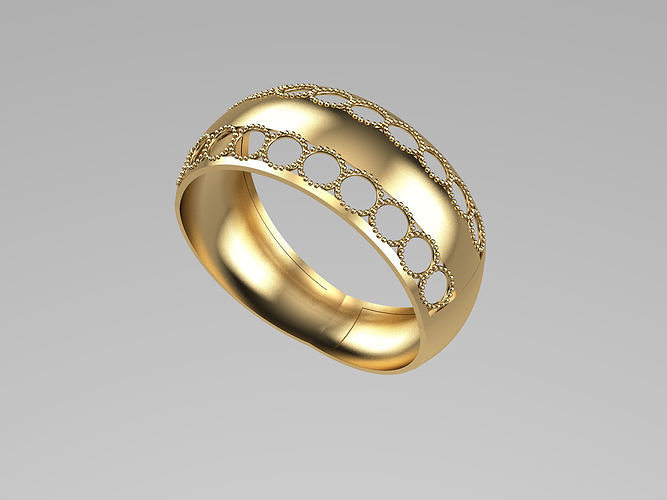 ring lightweight gold 3D model 3D printable | CGTrader