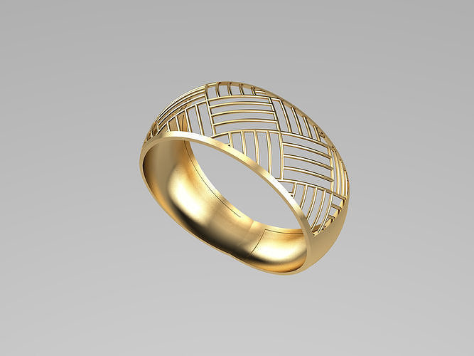 new design gold ring 3D model 3D printable | CGTrader