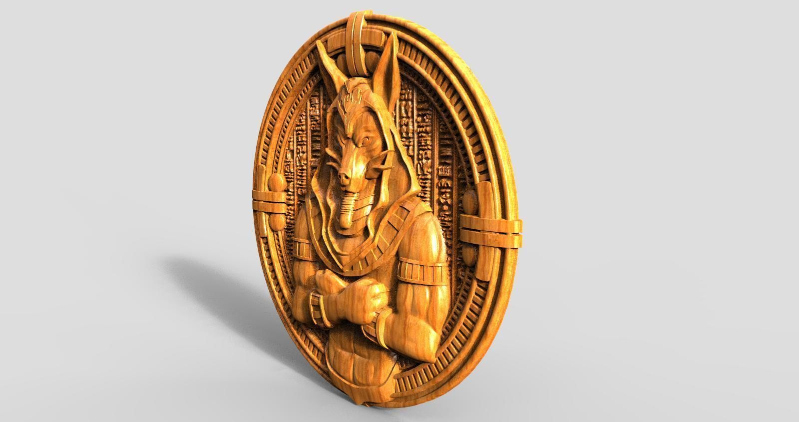 Anubis CNC 3D model 3D printable | CGTrader