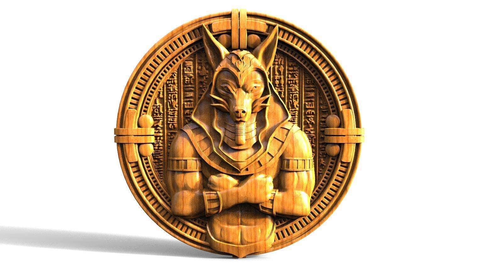Anubis CNC 3D model 3D printable | CGTrader