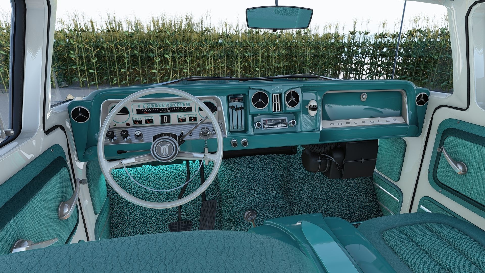 Pickup 1963 C30 4 Door Dually 3D model | CGTrader