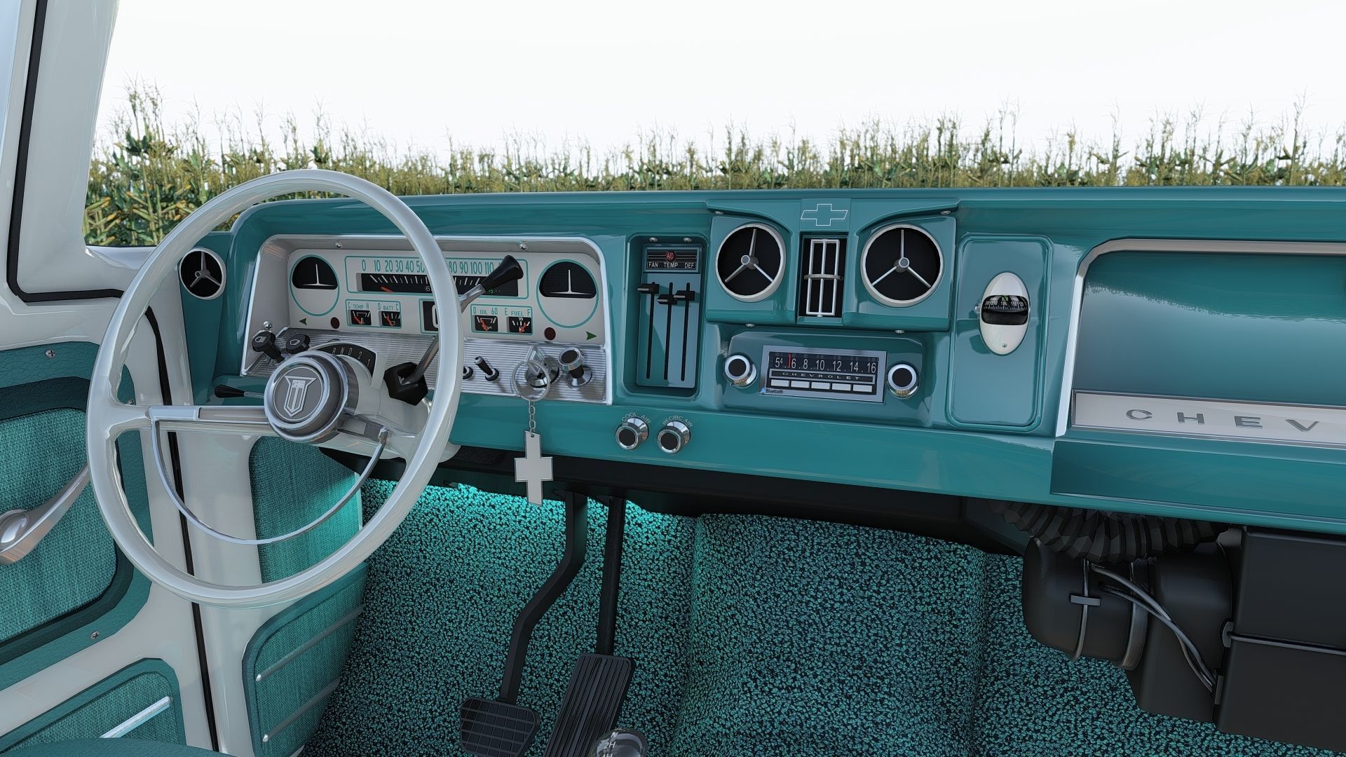 Pickup 1963 C30 4 Door Dually 3D model | CGTrader