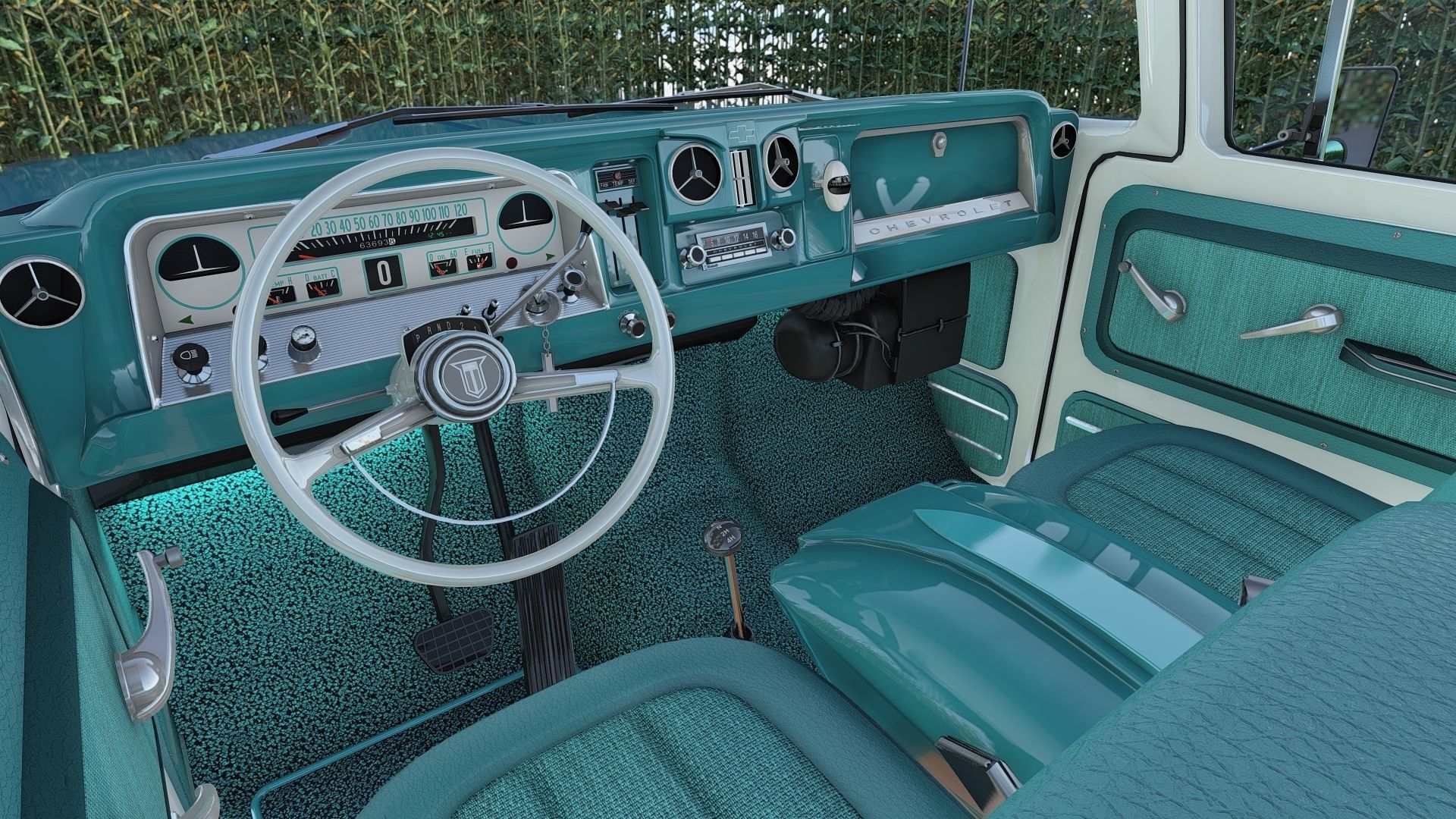 Pickup 1963 C30 4 Door Dually 3D model | CGTrader